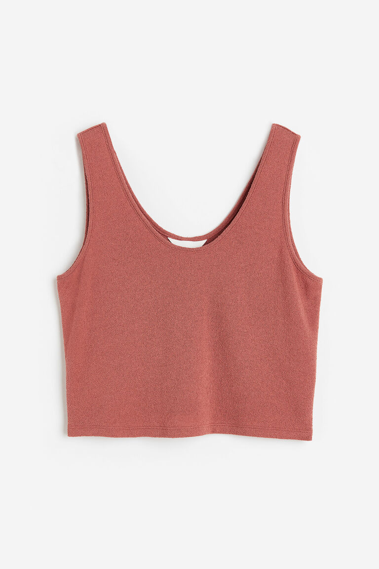 Cropped vest top