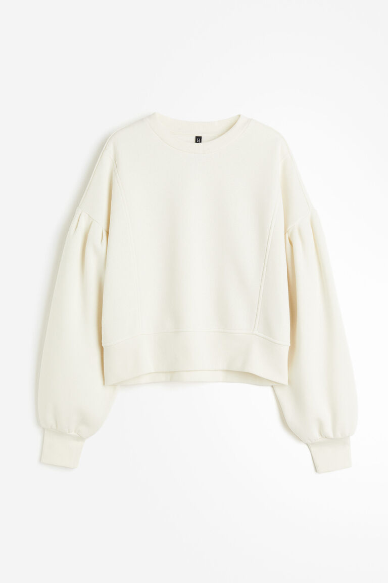 Puff-sleeved sweatshirt