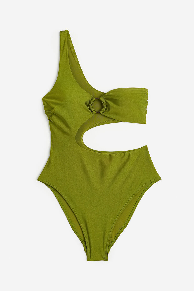 High-leg cut-out swimsuit