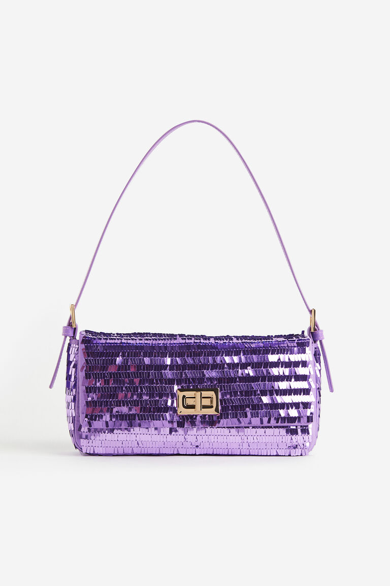 Sequined shoulder bag