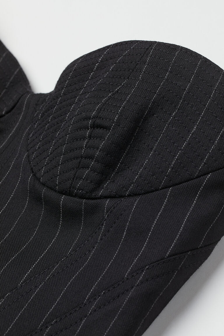 Pinstriped corset