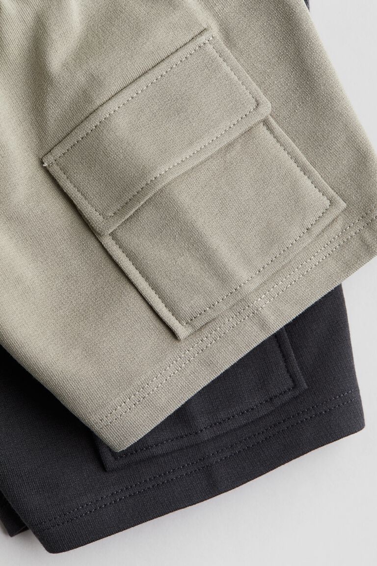 2-pack cargo sweatshirt shorts