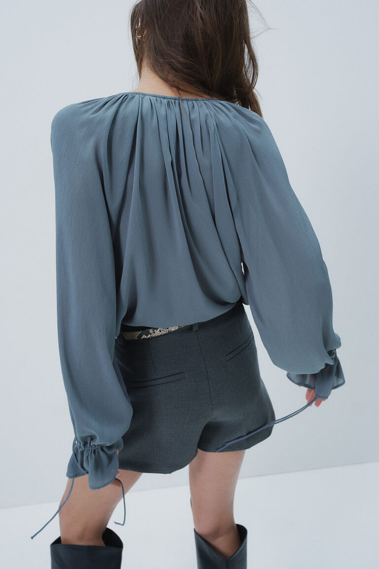 Frilled blouse