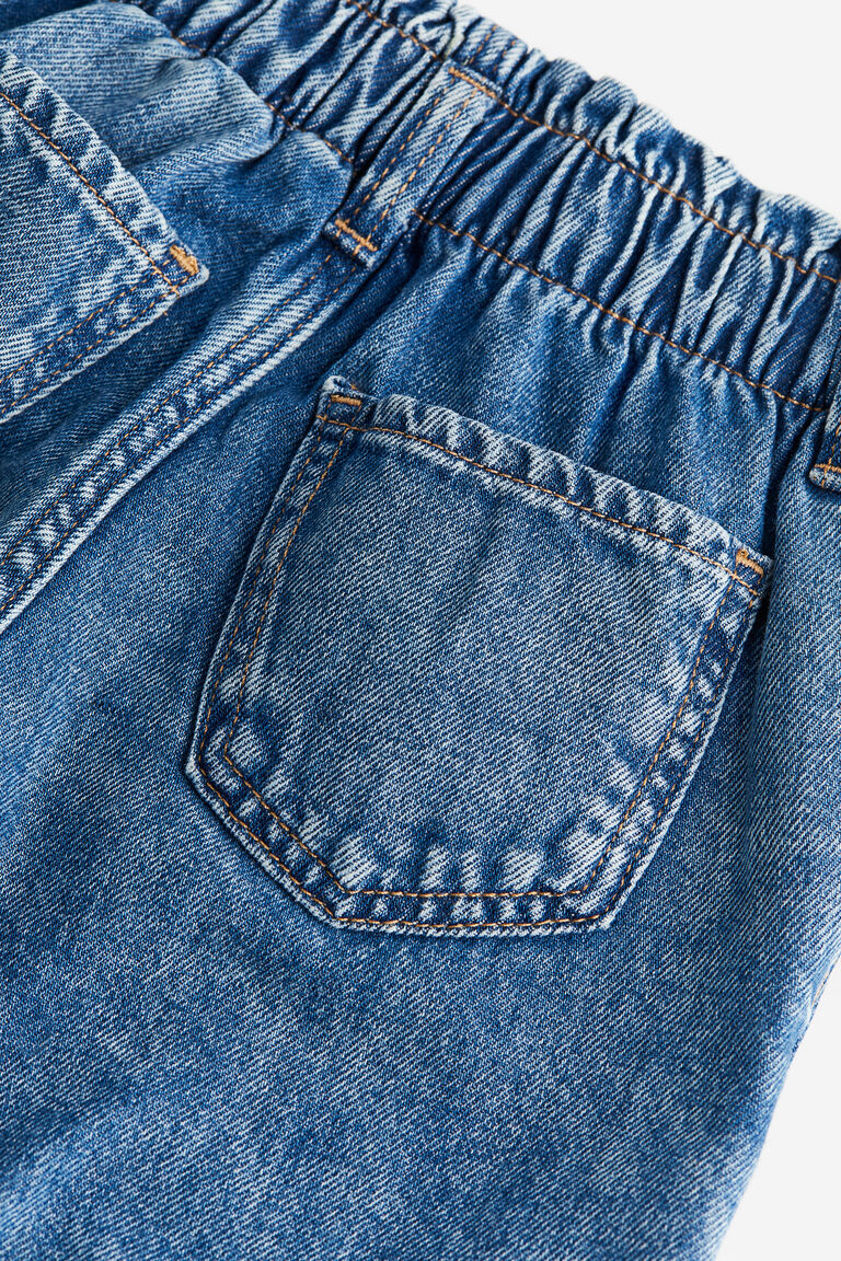 Relaxed Fit Paper Bag Jeans
