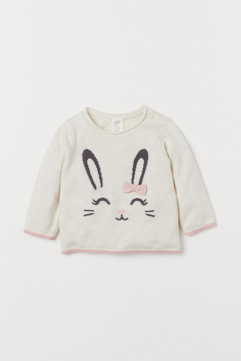 Fine-knit jumper with a bow