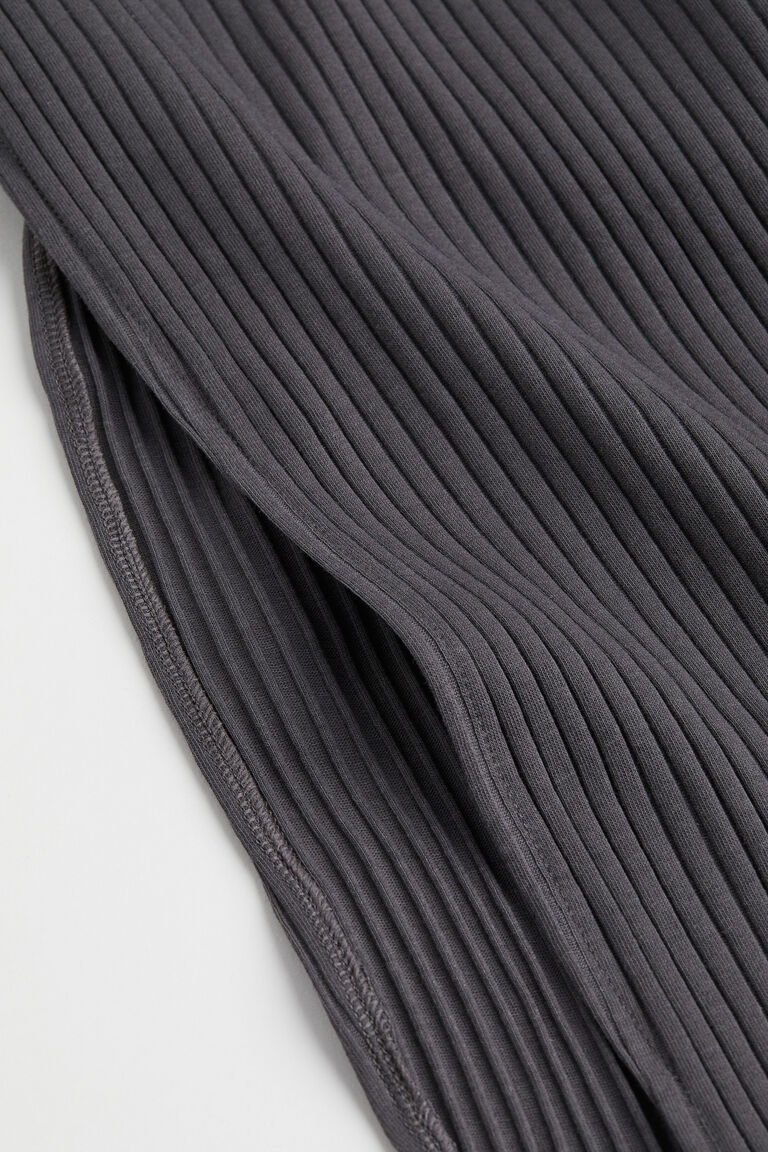 Ribbed one-shoulder dress