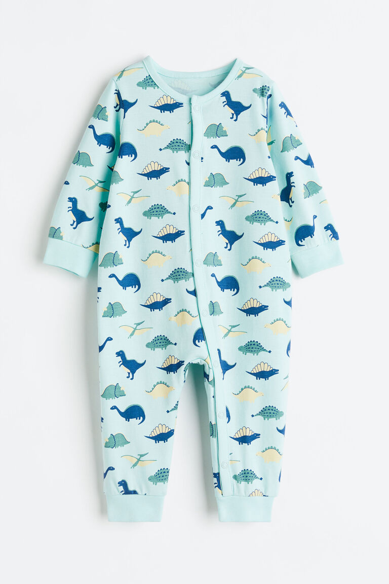 Patterned all-in-one pyjamas