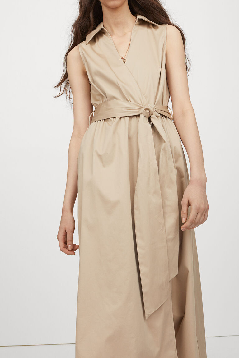 Cotton wrap dress