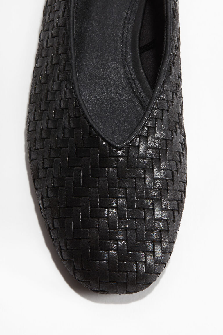 Braided ballet pumps