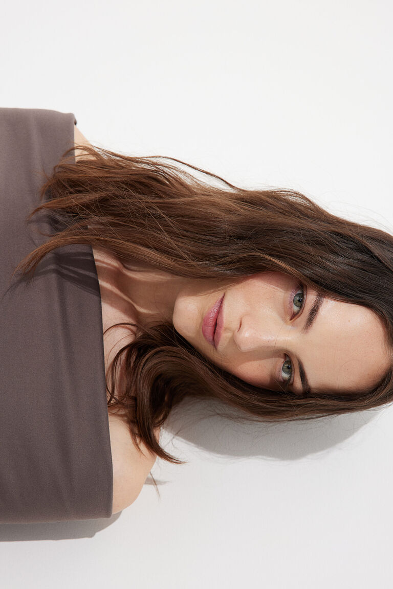 MAMA Off-the-shoulder jersey dress