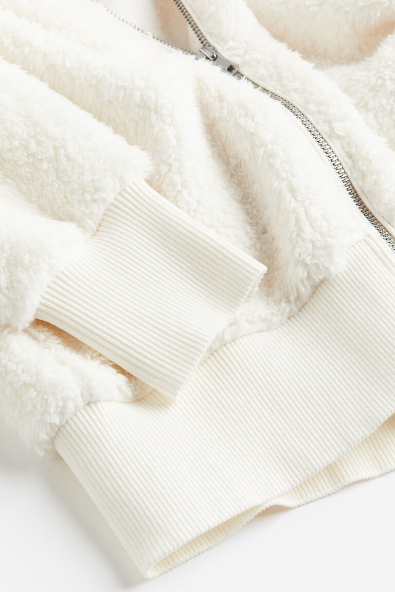 Teddy zip-through hoodie