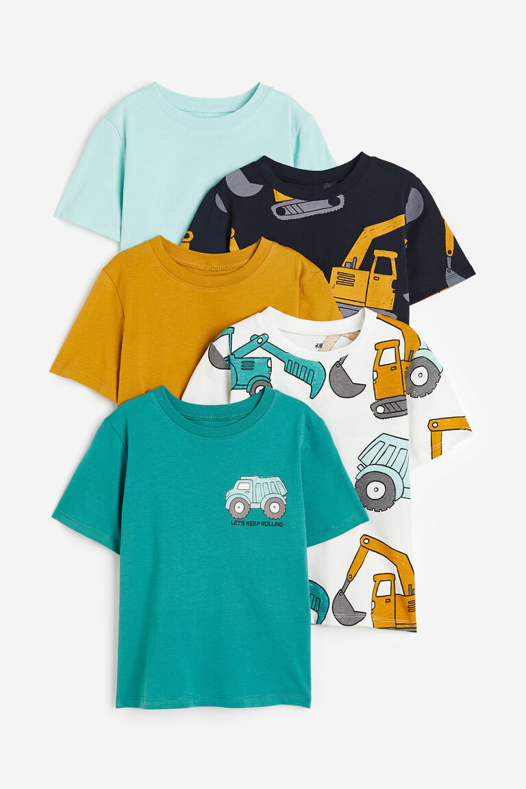 5-pack jersey T-shirts