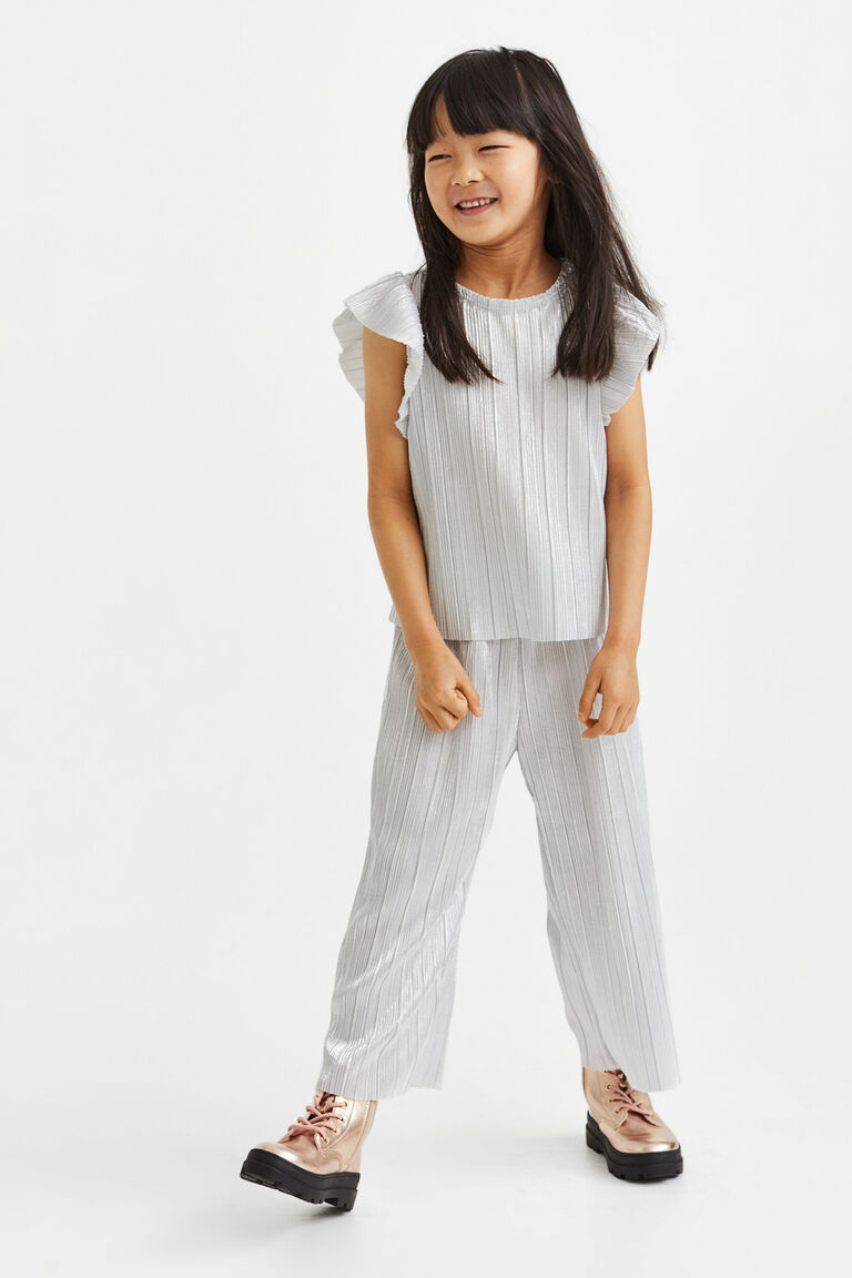 2-piece shimmering metallic set