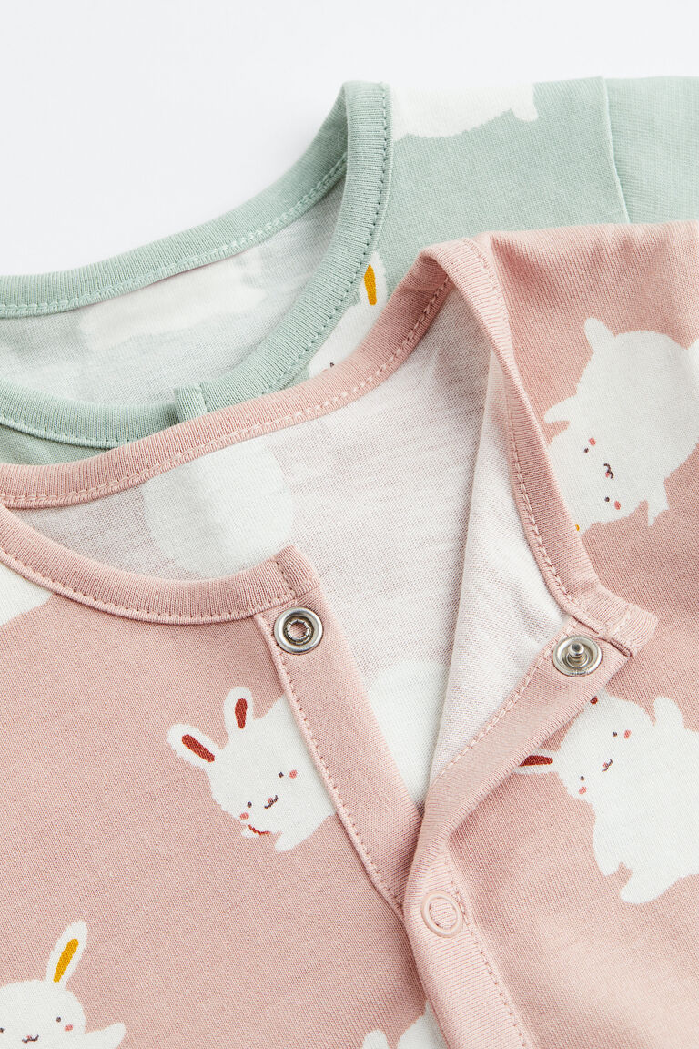 2-pack patterned cotton pyjamas