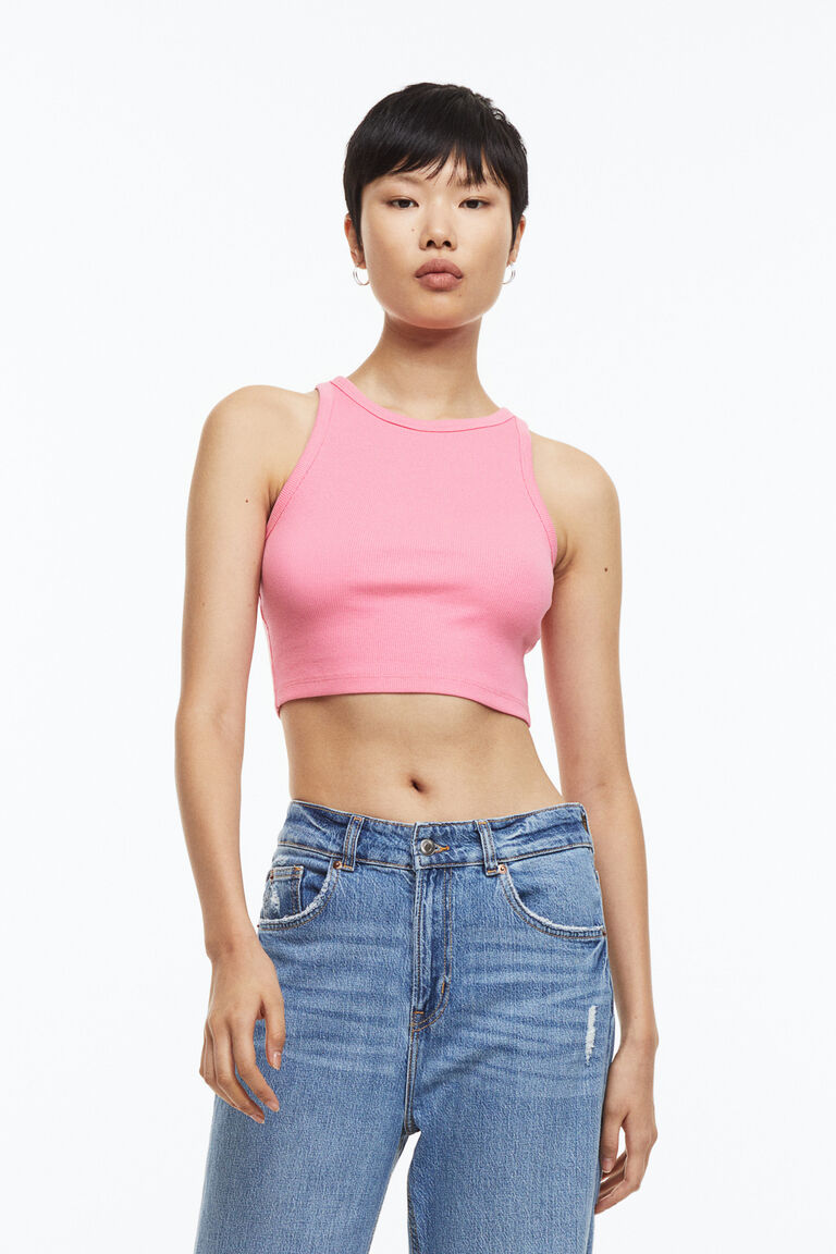 Cropped vest top