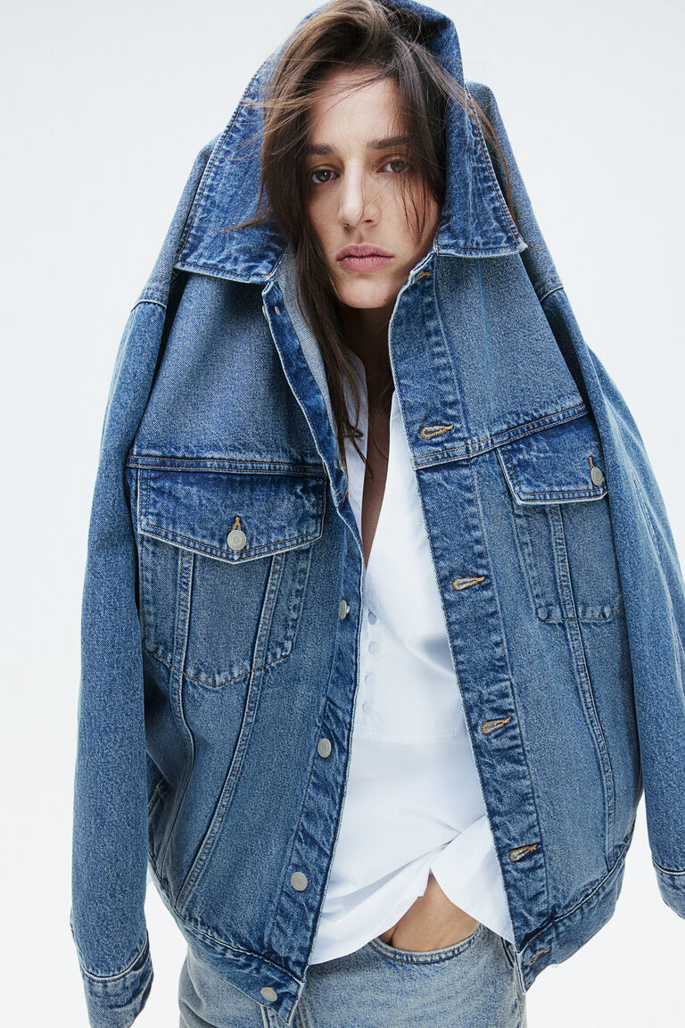 Oversized denim jacket