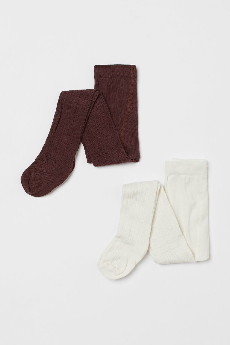 2-pack pointelle tights