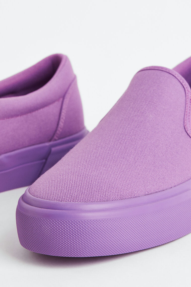 Slip-on cotton trainers