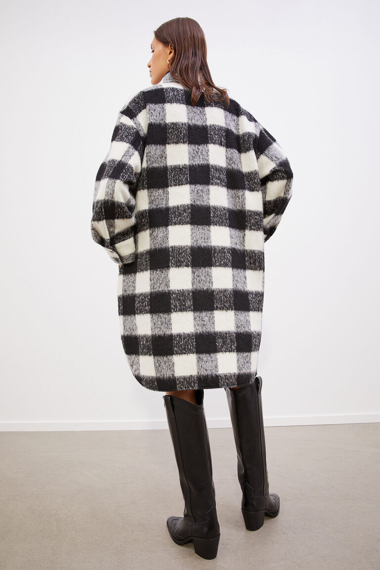 Oversized long shacket