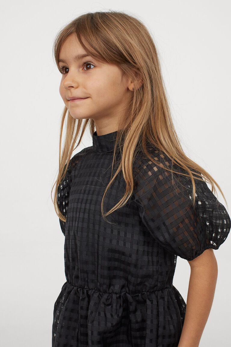 Jacquard-weave dress