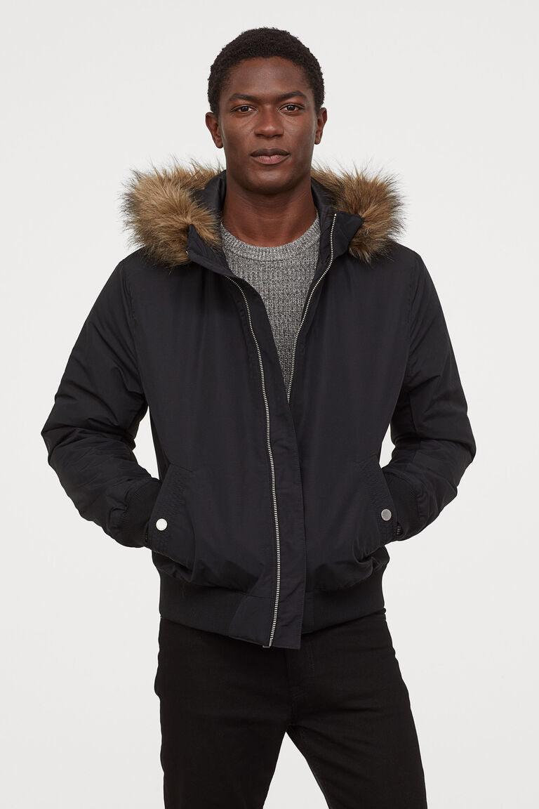 Padded hooded jacket