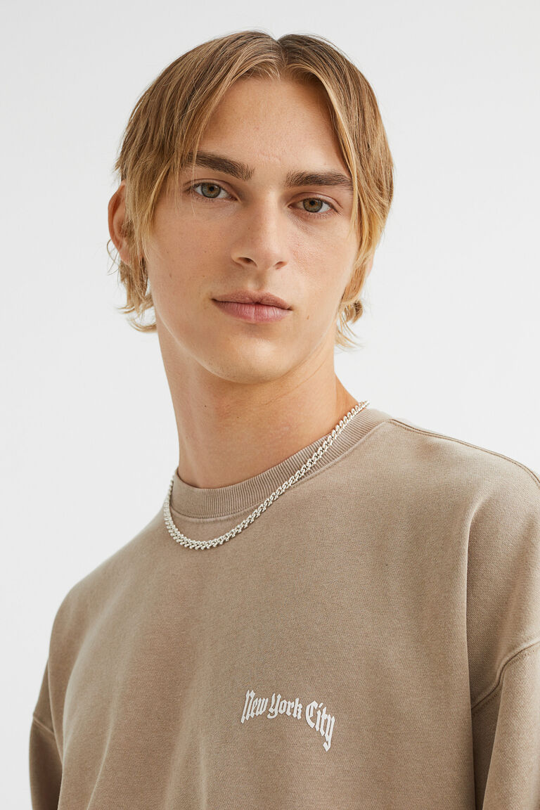 Relaxed Fit Washed-look sweatshirt