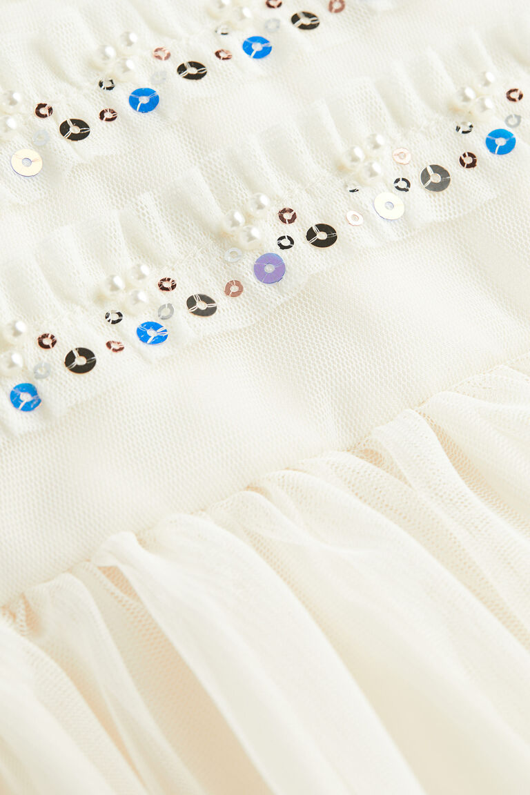 Embellished tulle dress
