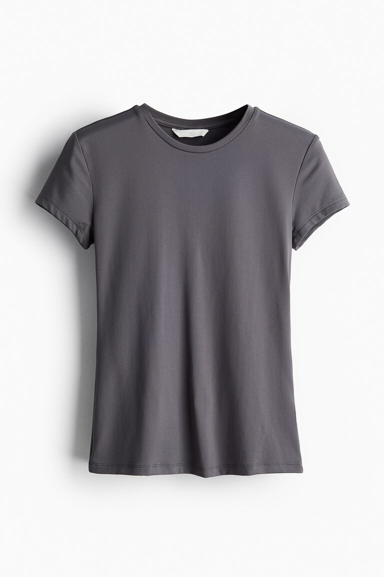 Fitted microfibre T-shirt
