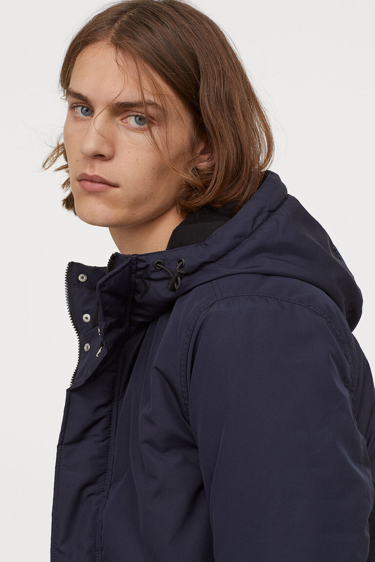 Padded hooded jacket