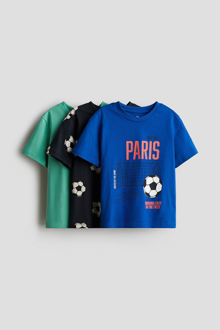 3-pack printed T-shirts