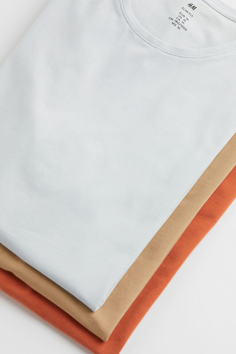 3-pack Slim Fit T-shirts