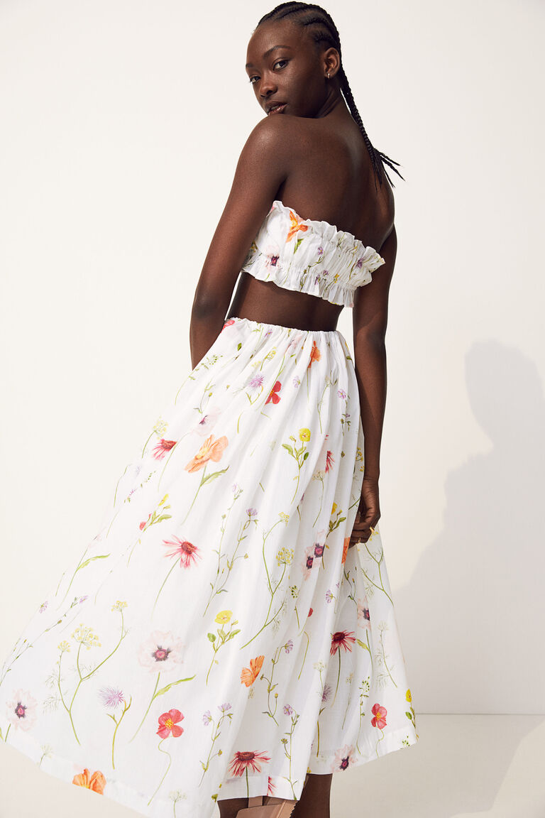 Draped tube top