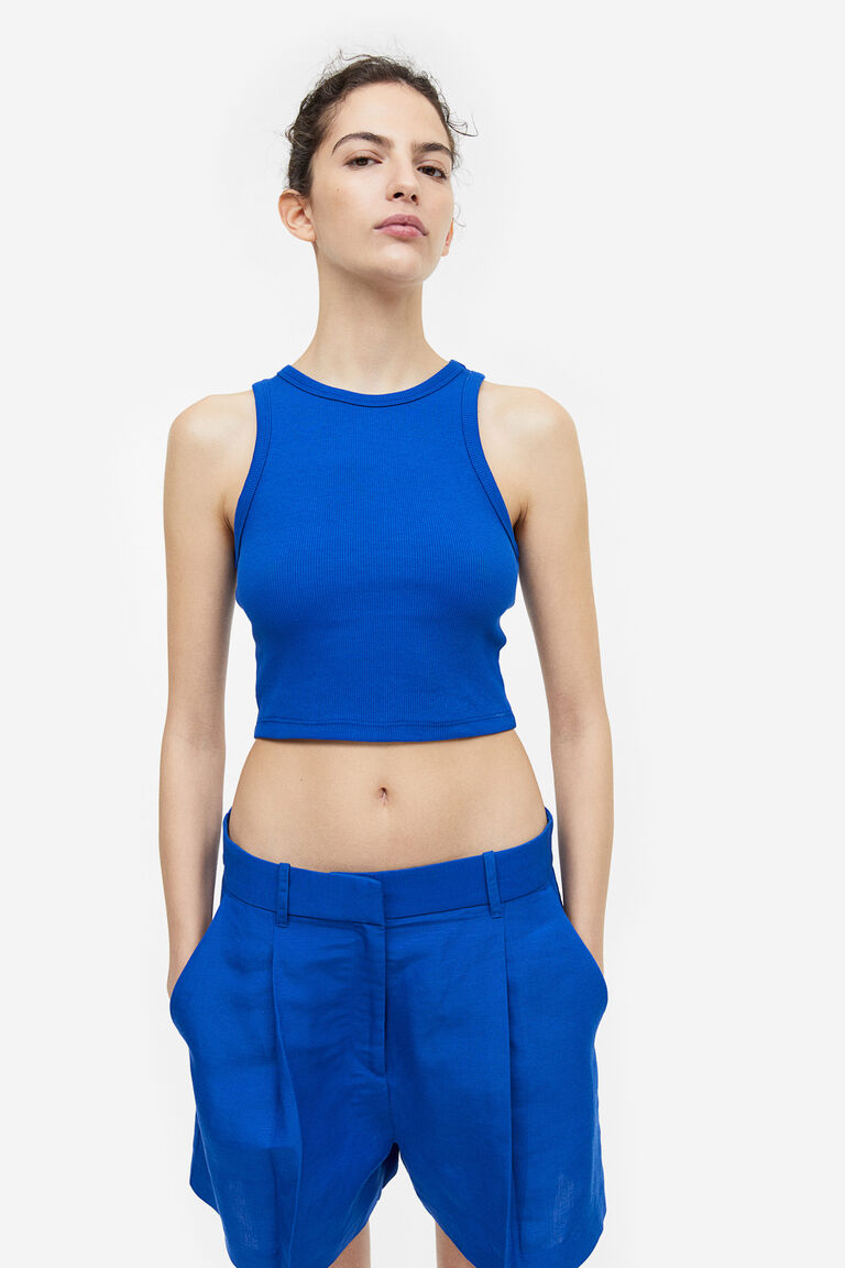 Cropped vest top