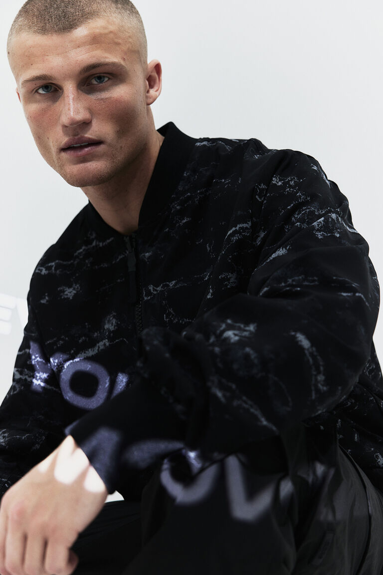 Loose Fit Reversible bomber jacket
