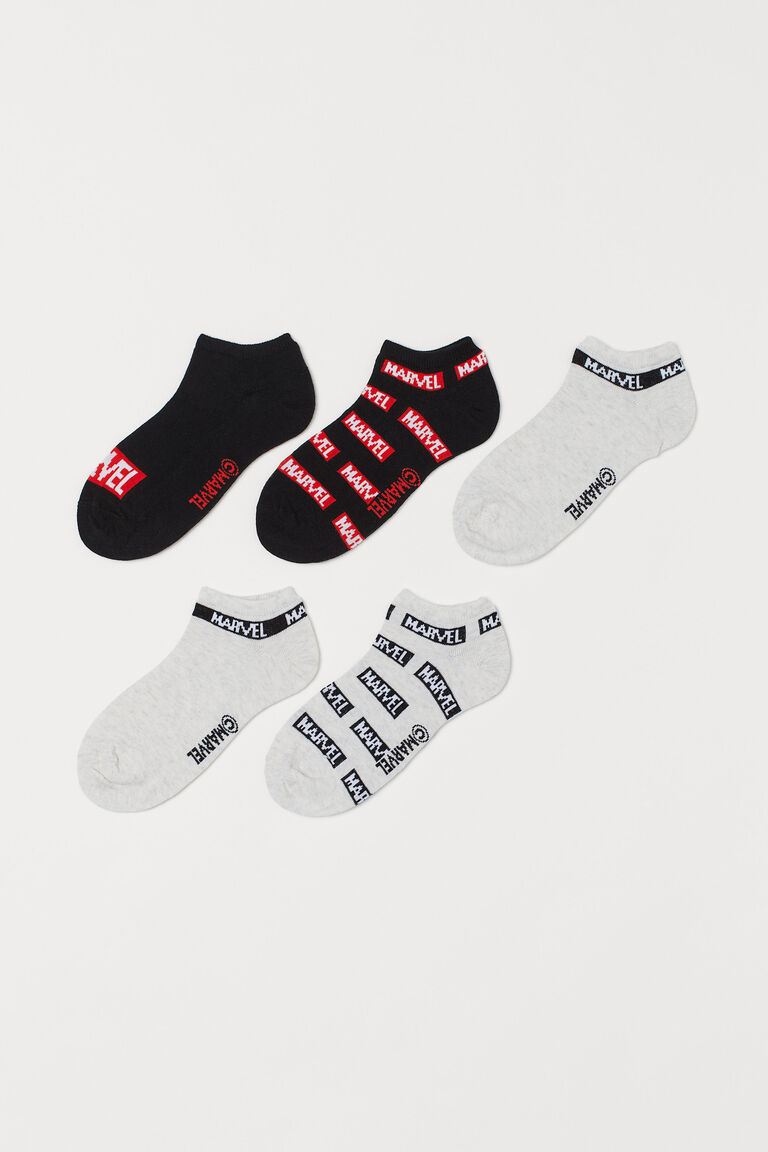 5-pack shaftless socks