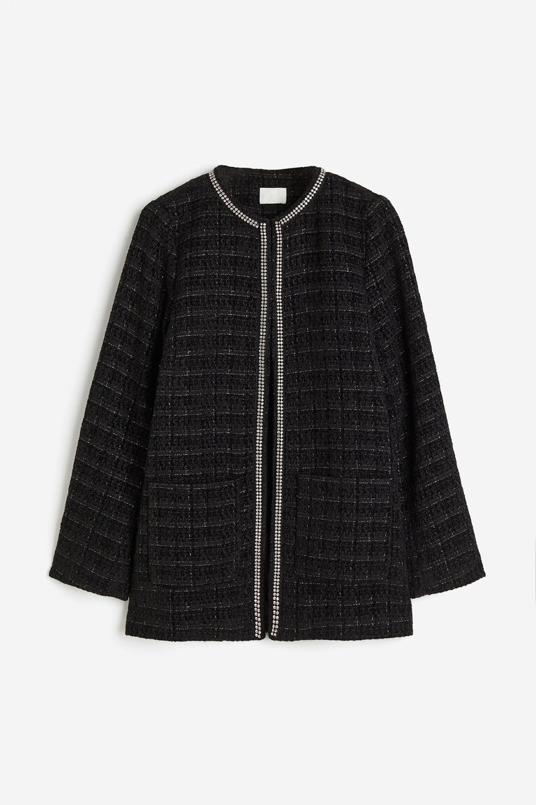 Rhinestone-trimmed jacket