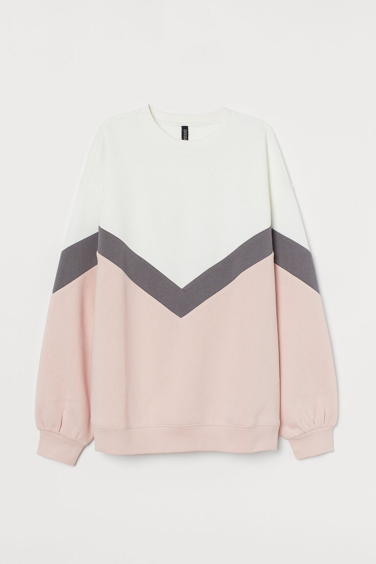 Block-coloured sweatshirt