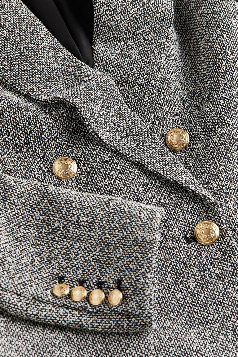 Textured-weave blazer