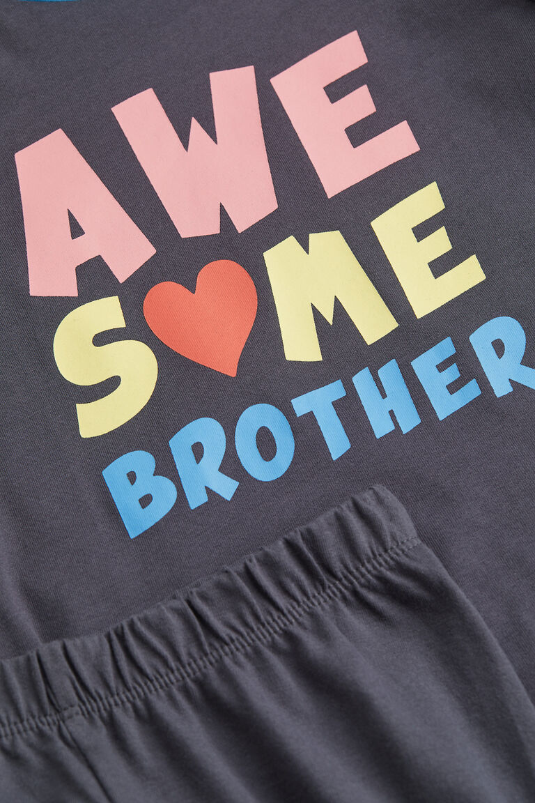 Cotton jersey sibling pyjamas