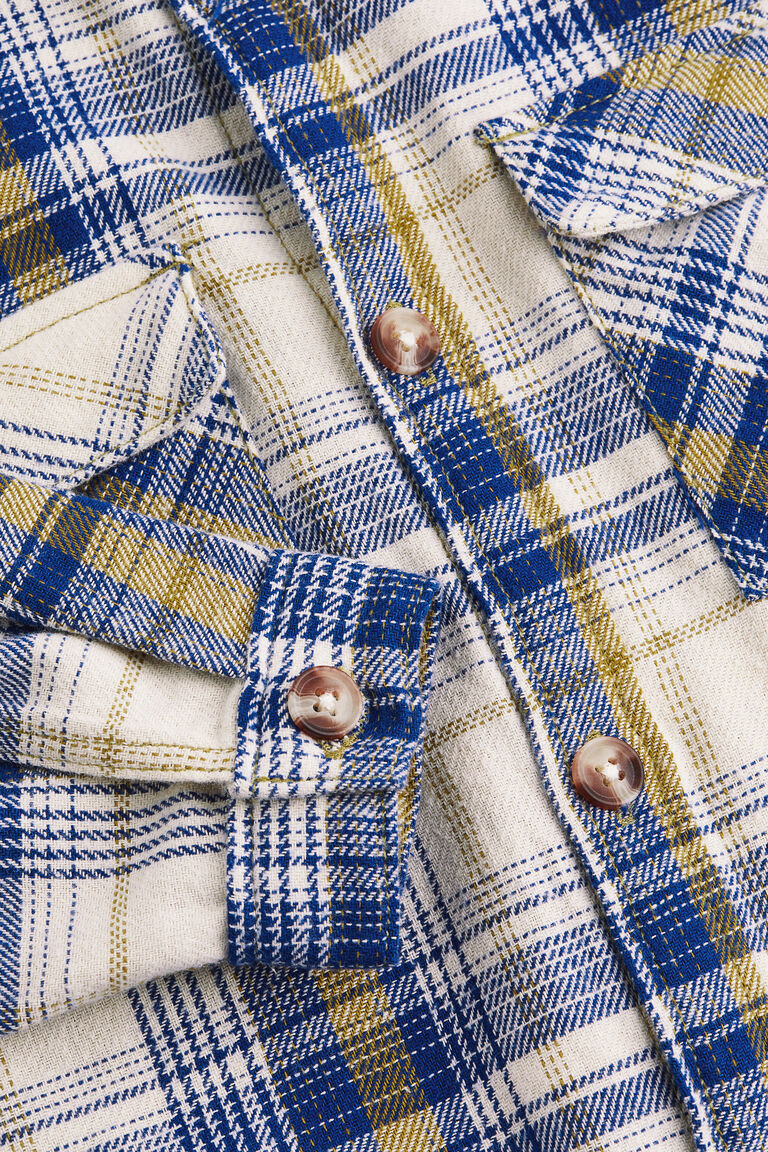 Oversized flannel overshirt