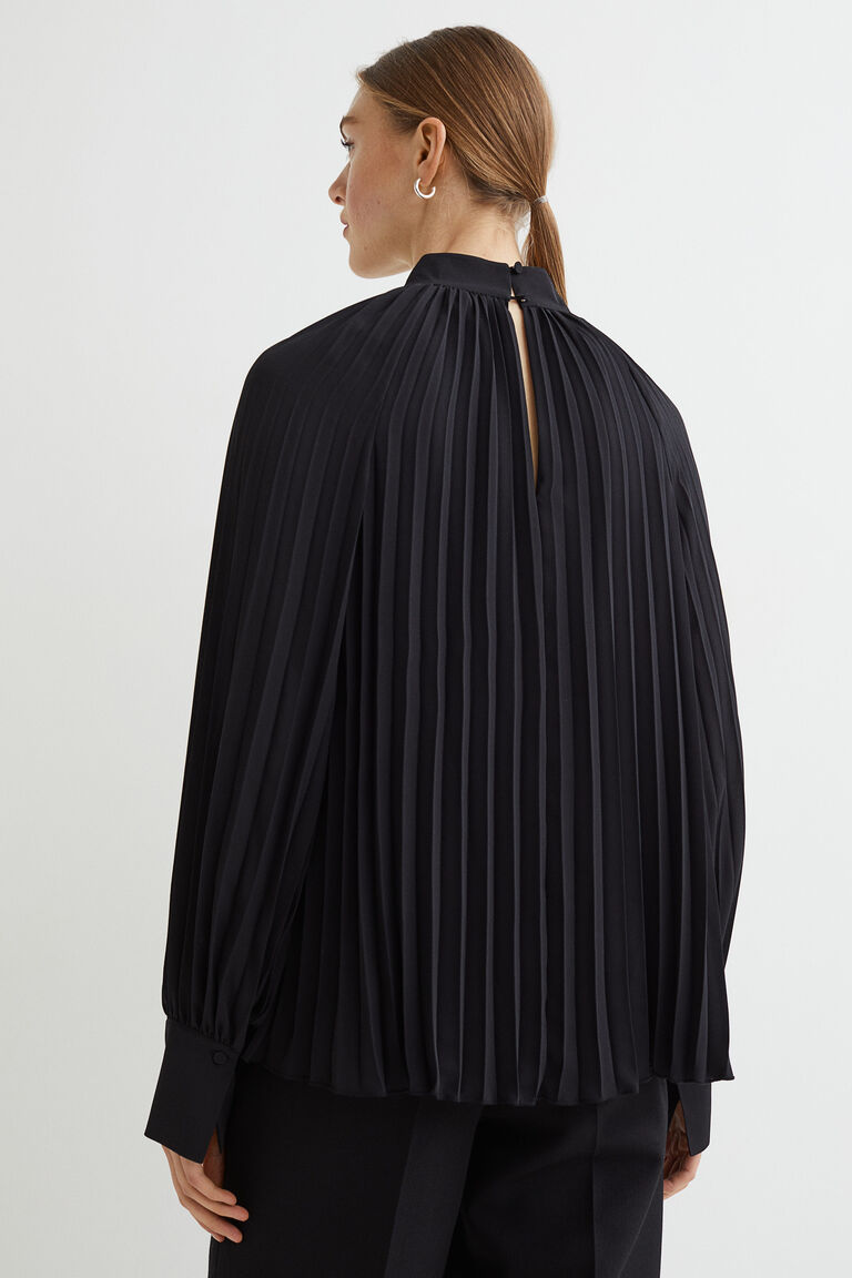 Pleated blouse