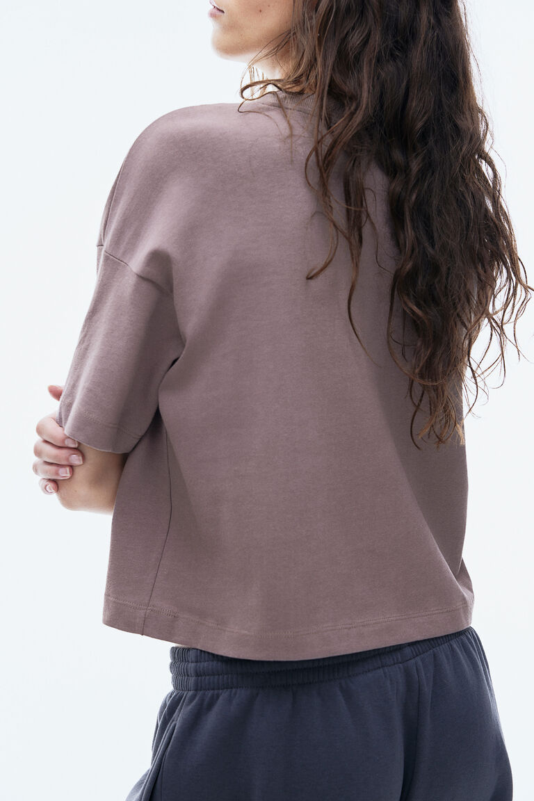 Boxy-style cotton T-shirt