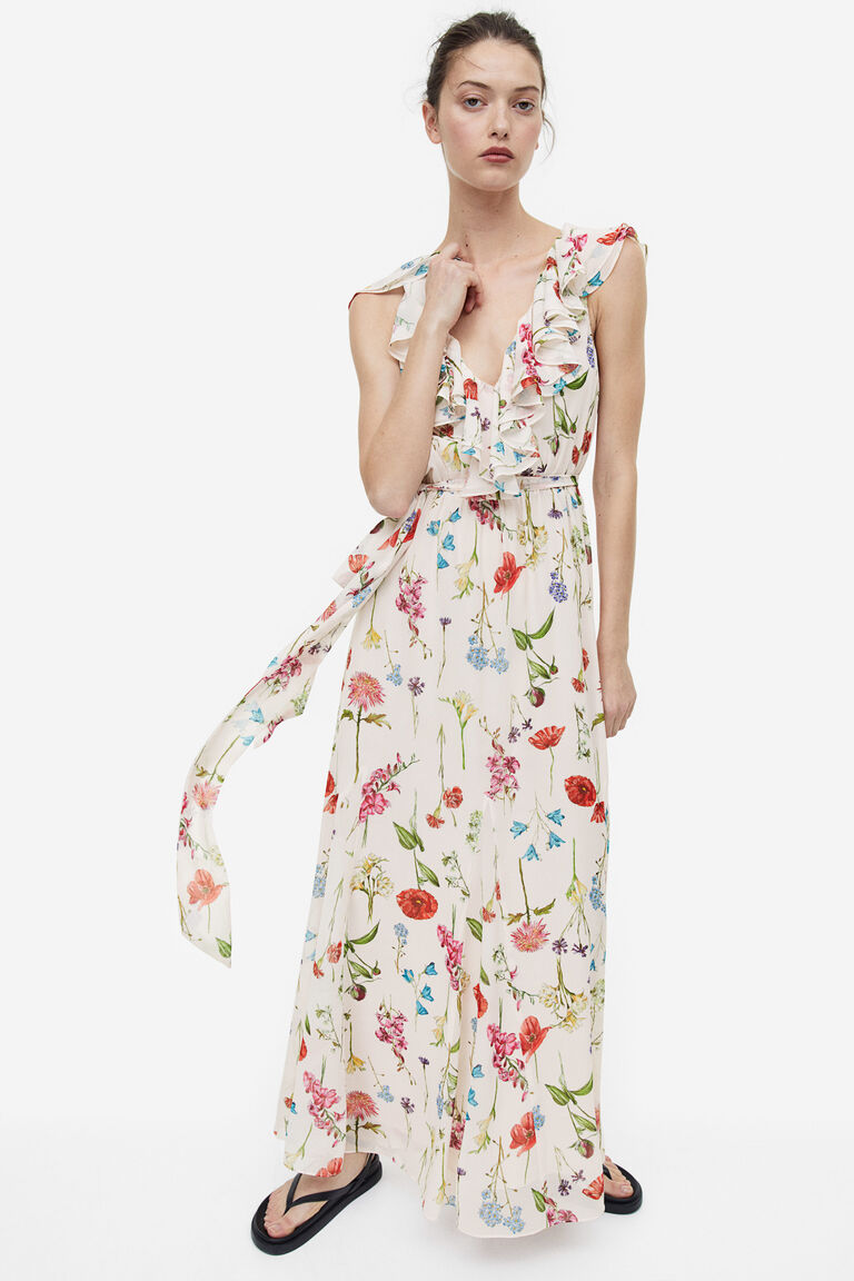 Long chiffon dress