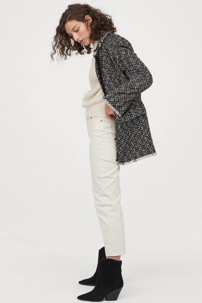 Textured-weave jacket