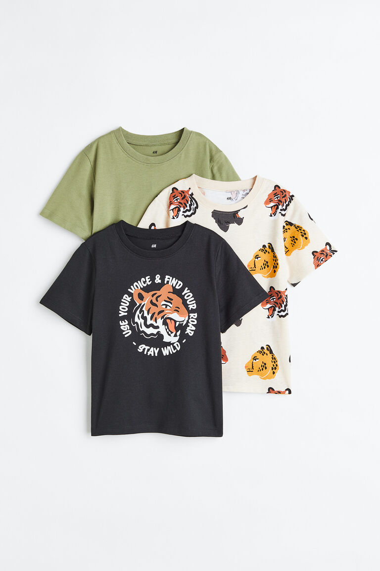3-pack cotton T-shirts