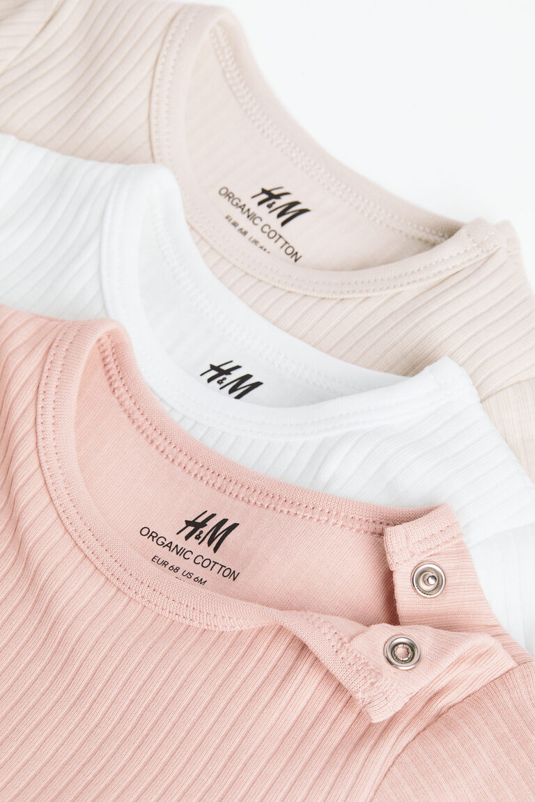 3-pack ribbed bodysuits