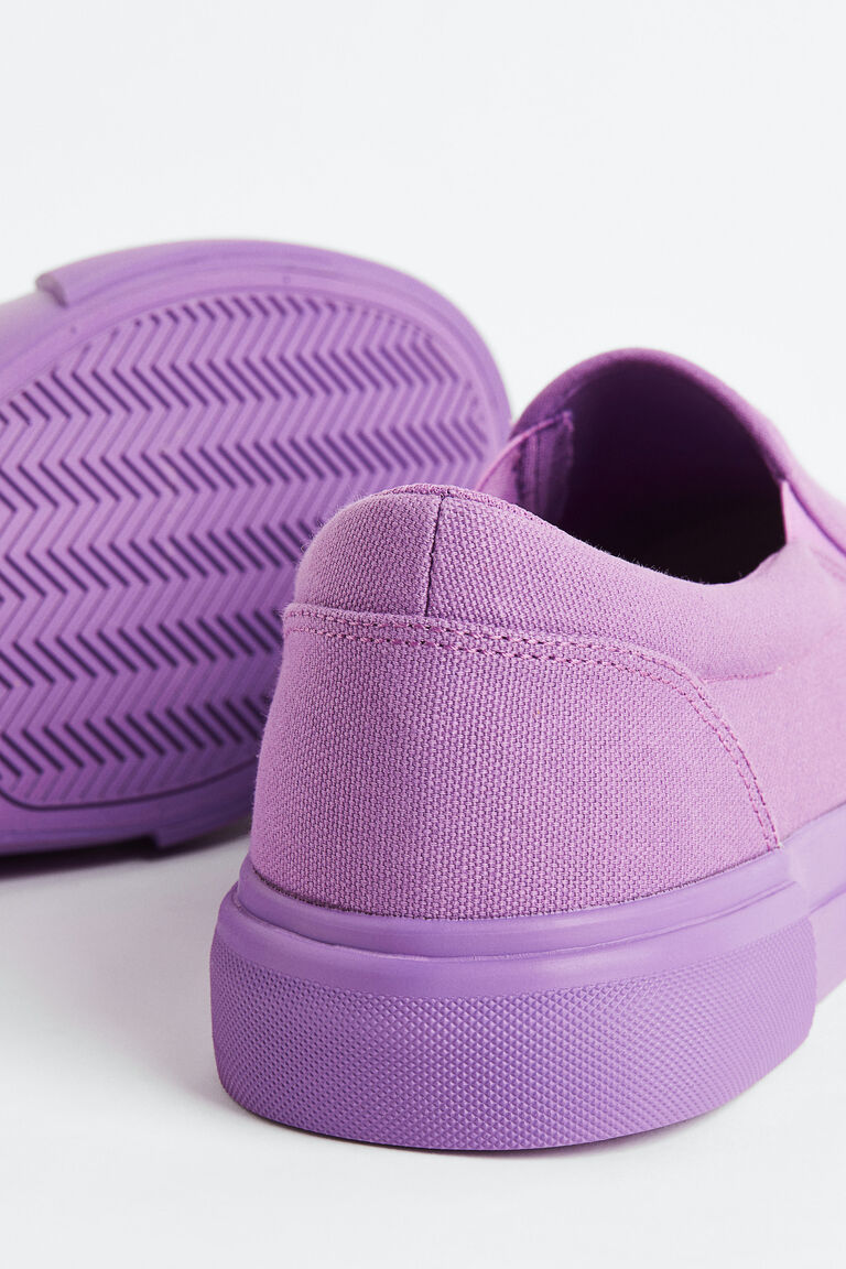 Slip-on cotton trainers