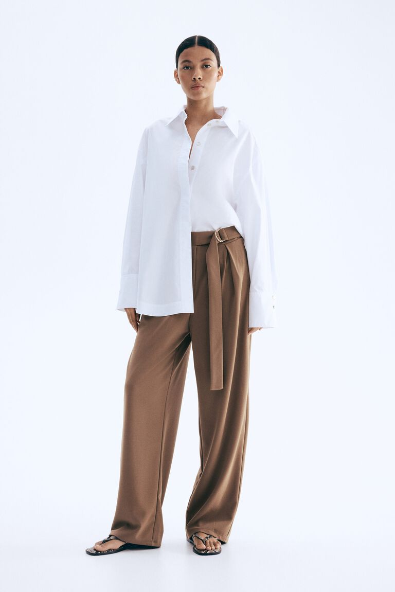 Belted trousers