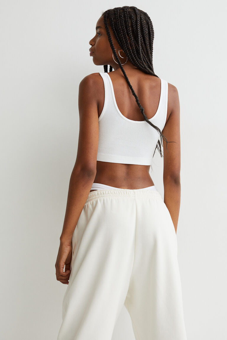Ribbed crop top