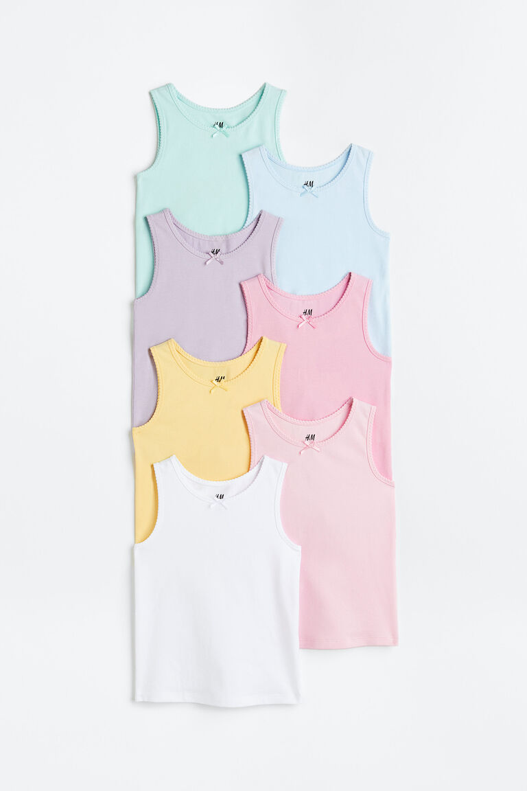 7-pack cotton vest tops